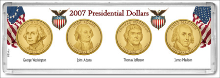 Four Coin Presidential Dollar Coin Holder by Marcus