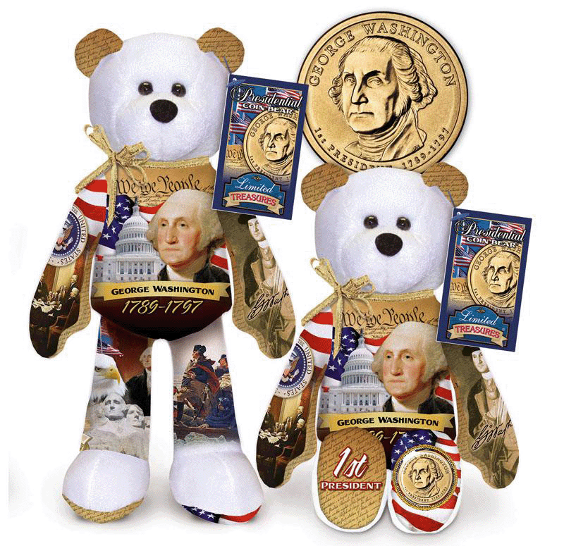 George Washington Presidential Dollar Coin Bear